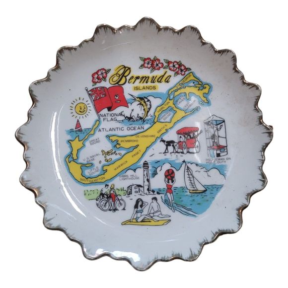 Dining | Vintage Bermuda Souvenir Plate | Poshmark